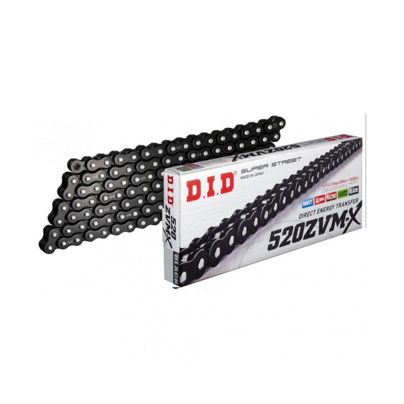 Acheter - Chaîne DID 520 ZVMX 120 Maillons Noir (Maillon à Rivets ...