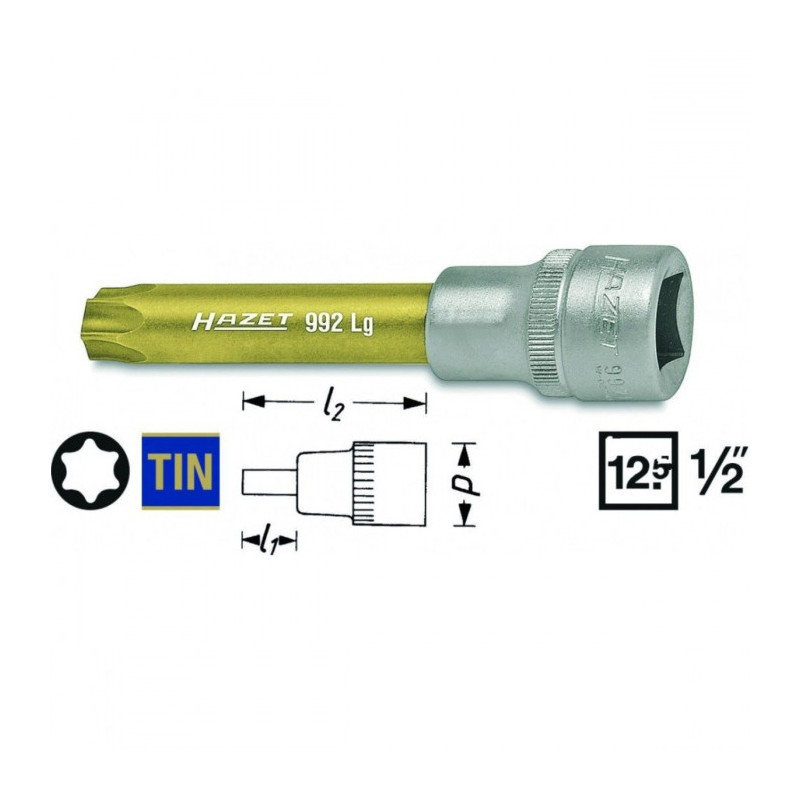 Acheter - Insert Torx 1/2 pouce T60 - 992LG-T60 - 4000896100590 ...