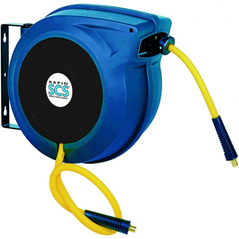 Enrouleur de tuyau DN10 15 mètres 16BAR SCS - 1330 - Outillage moto